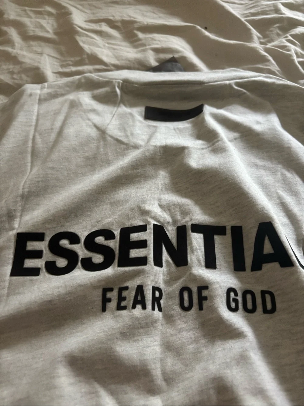 Fear of God | Shirts | Fear Of God Essentials Tshirt In Light Gray With ...